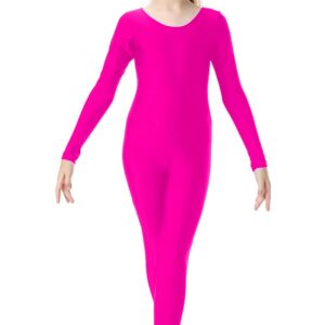 OVIGILY Girls Kids Long Sleeve Dance Unitard Bodysuits