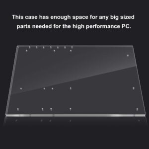 Acrylic Frame 4mm Transparent Fashion DIY Base Stand Suitable for ATX motherbar,Can accommodate high Performance PC Open Frame