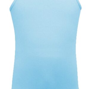 Dancina Girls Leotard Camisole - Body Suit for Gymnastics Training 4 Light Blue