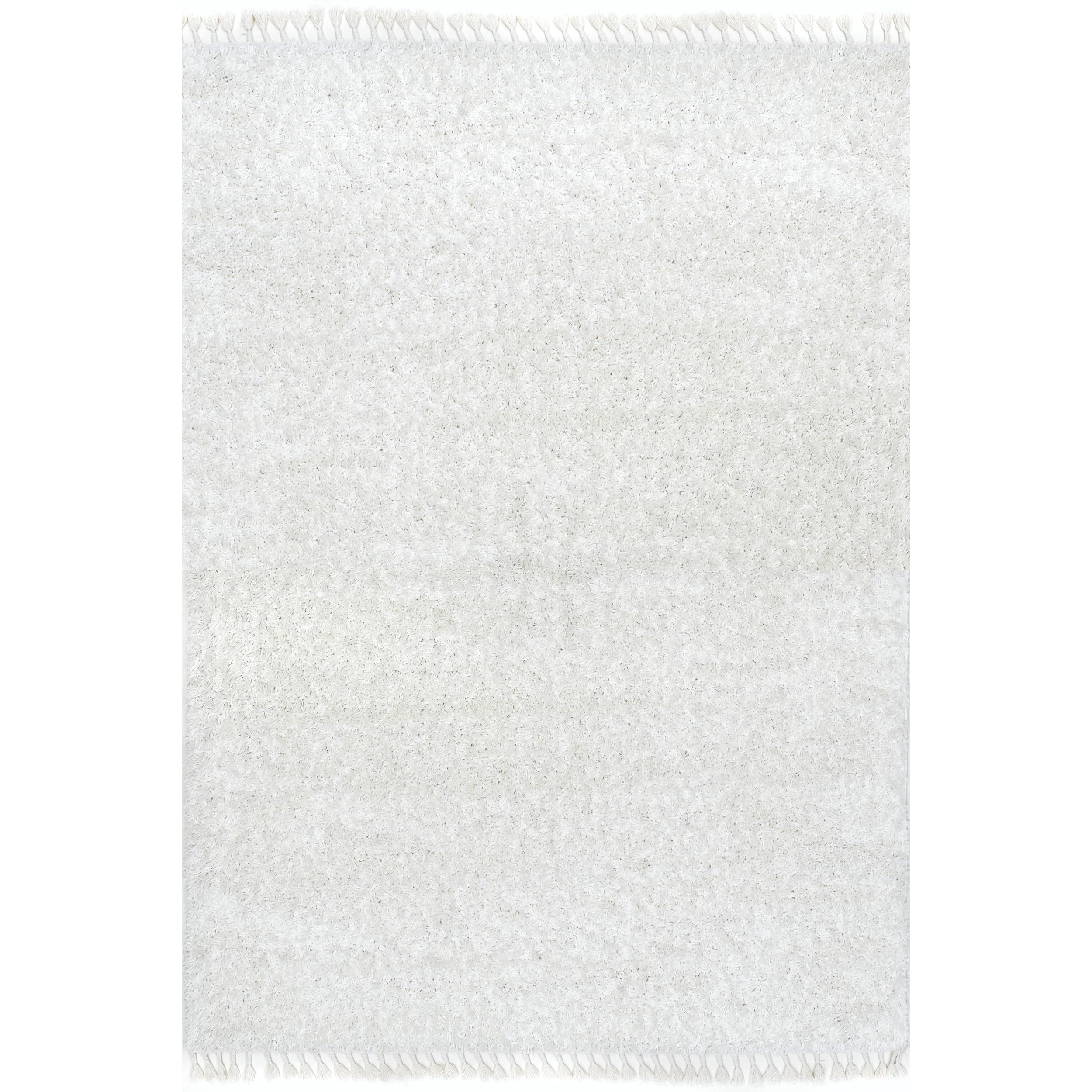 nuLOOM Neva Modern Tasseled Shag Area Rug, 8x11, Ivory