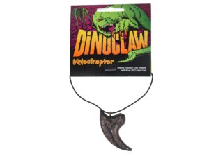 mid-land scientific adults velociraptor dinosaur claw pendant necklace (344-2)