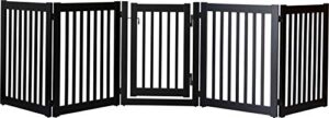 solid wood pet gates in black