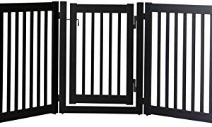 Solid Wood Pet Gates in Black