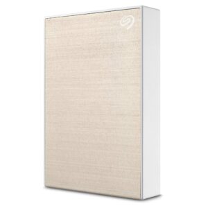 seagate backup plus portable sthp4000404 4 tb hard drive - external - portable - usb 3.0 - gold - retail