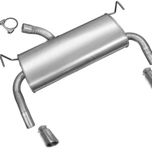 Rear Muffler With Chrome Tips Replacement Part For Ford Escape 2013-2019