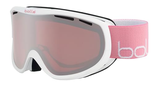 Bolle Sierra White Pink Shiny/Vermillon Gun Cat.2 | Small-Medium - Snow Goggles Feminine-Adult