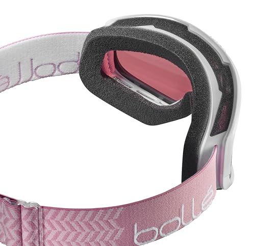 Bolle Sierra White Pink Shiny/Vermillon Gun Cat.2 | Small-Medium - Snow Goggles Feminine-Adult