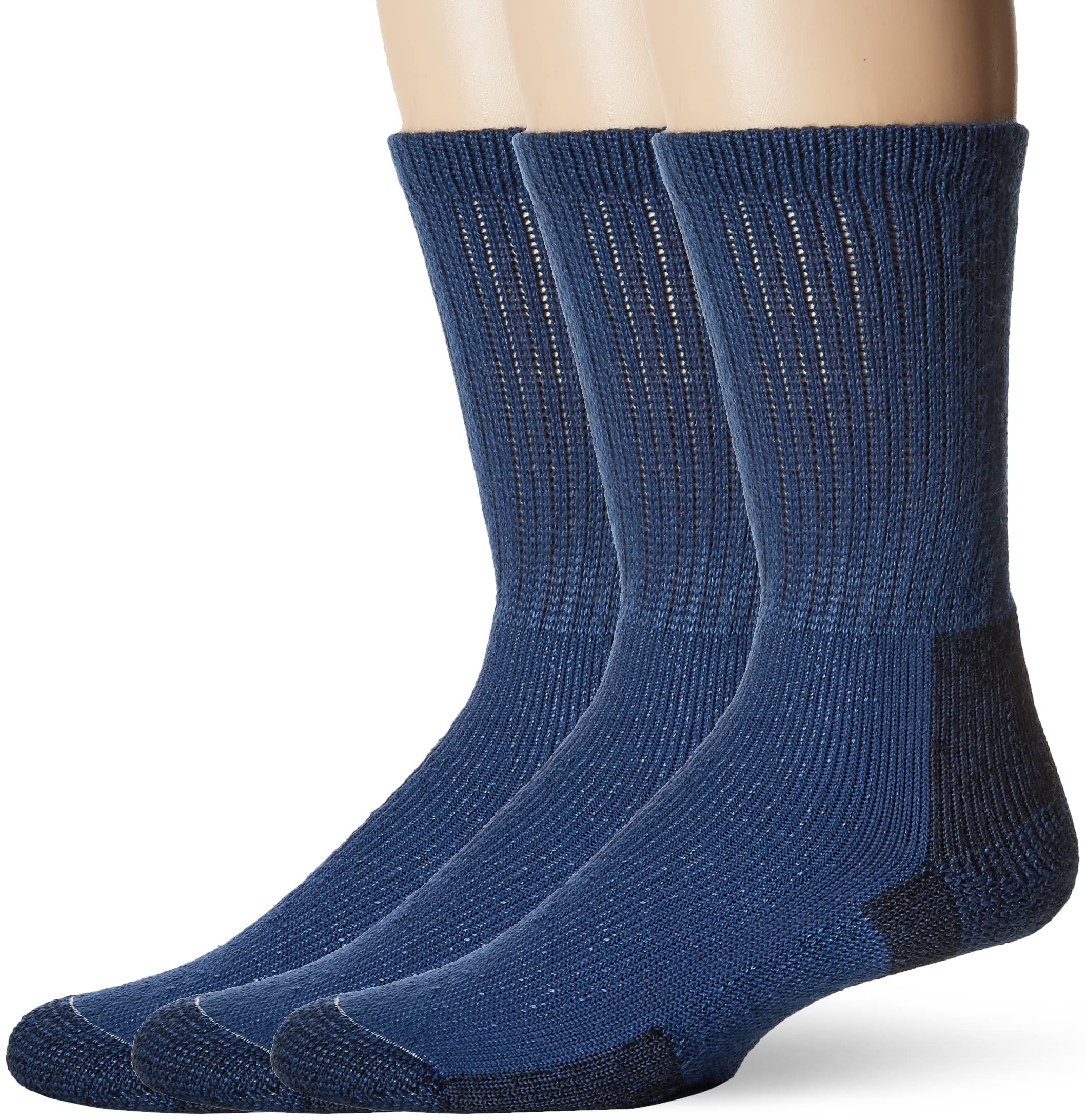 Thorlos KX Max Cushion Hiking Crew Socks, Dark Blue (3 Pairs), X-Large