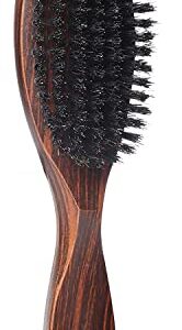 PERFEHAIR 100% Wild Natural Boar Bristle Hair Brush With Wooden Handle for Men and Women's Thin, Fine Hair