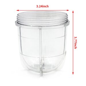 Anbige Replacement Parts Cups,Compatible with original Magic Bullet Blender Juicer 250W MB1001 (2 short cups)