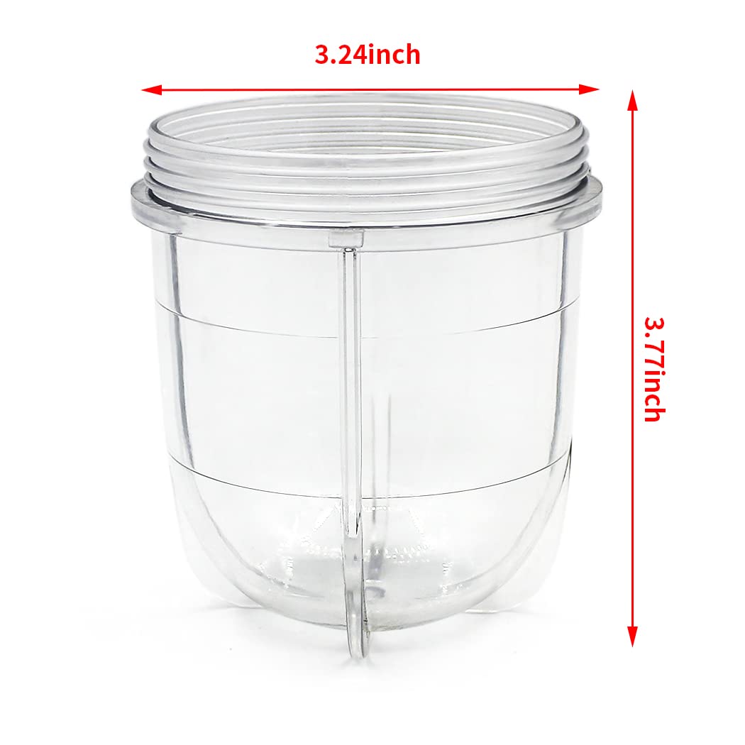 Anbige Replacement Parts Cups,Compatible with original Magic Bullet Blender Juicer 250W MB1001 (2 short cups)