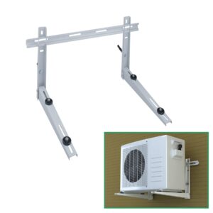 forestchill mini split wall mounting bracket with cross bar, universal fit ductless mini-split air conditioner heat pump systems, support up to 330 lbs, 9000-18000 btu condenser