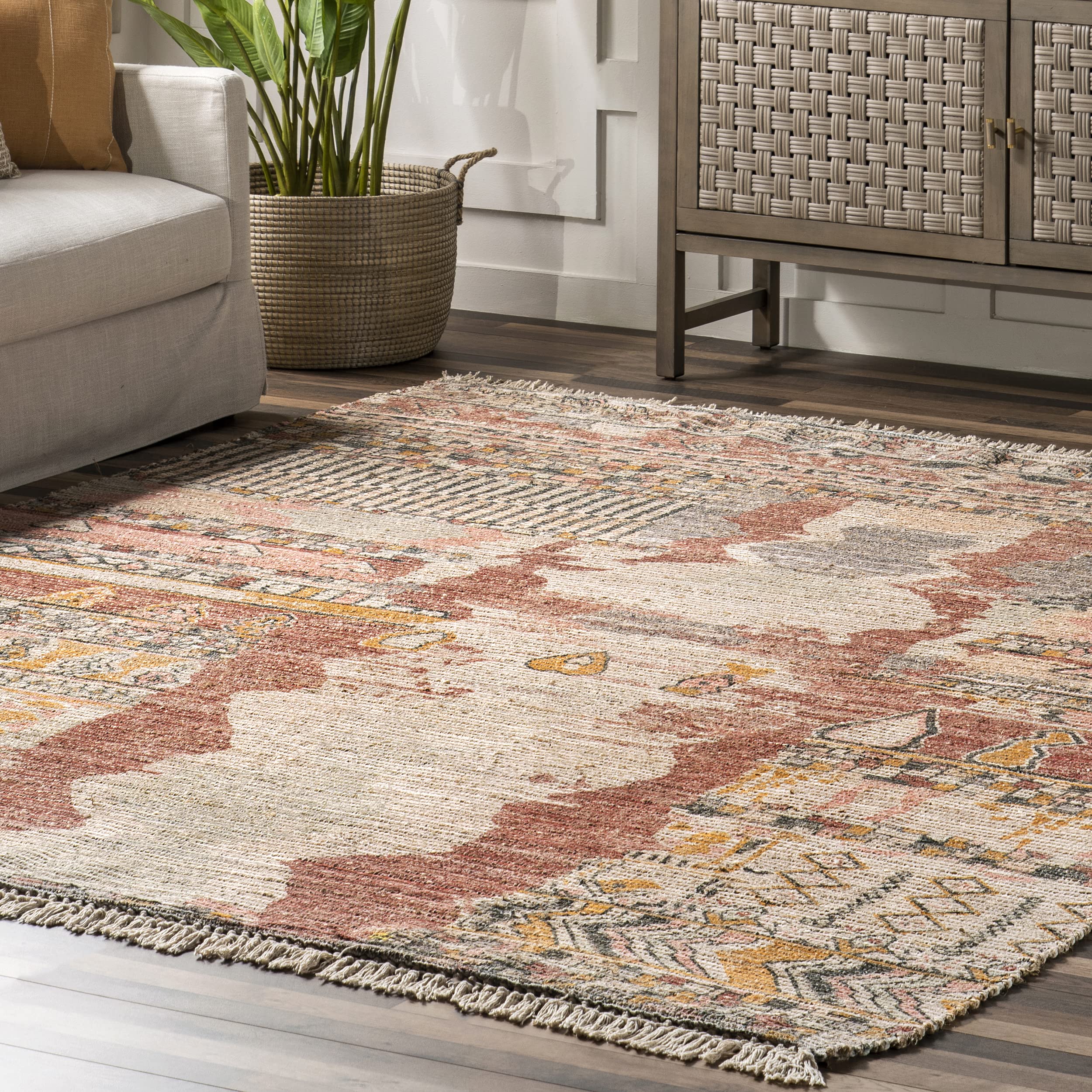 nuLOOM Hermina Southwestern Tasseled Area Rug, 8x10, Multi