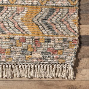 nuLOOM Hermina Southwestern Tasseled Area Rug, 8x10, Multi