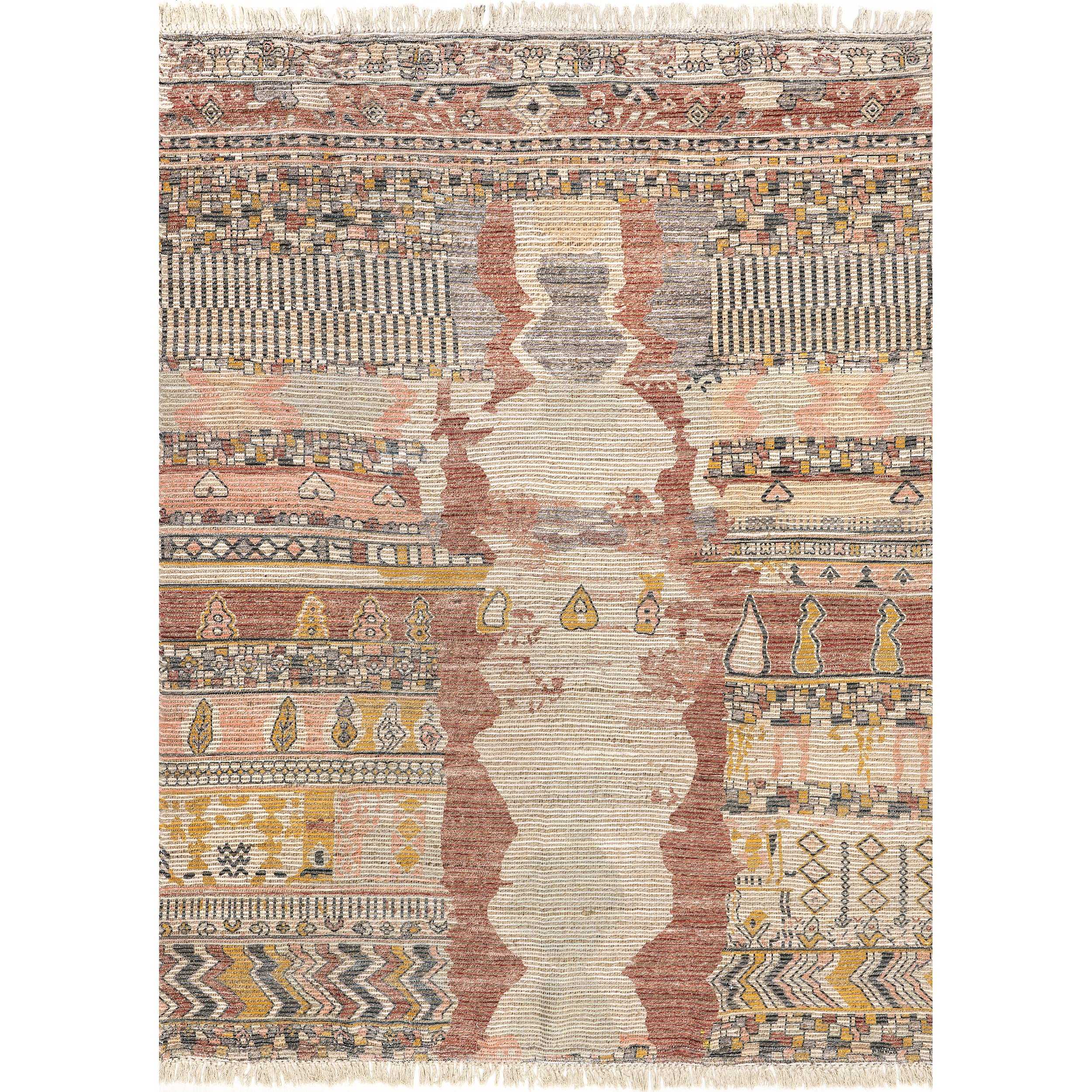 nuLOOM Hermina Southwestern Tasseled Area Rug, 8x10, Multi