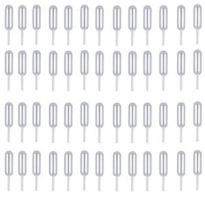 dessert pipettes 4ml, 60pcs plastic squeeze transfer pipettes dropper liquid injector for cupcake strawberries (60）