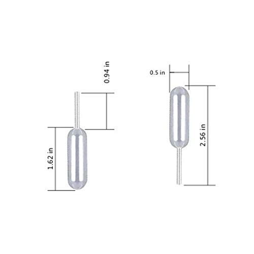 Dessert Pipettes 4ml, 60PCS Plastic Squeeze Transfer Pipettes Dropper Liquid Injector for Cupcake Strawberries (60）