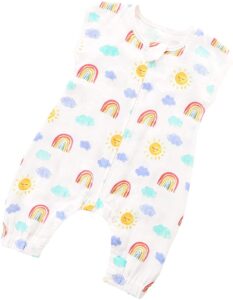 tado muslin 100% organic cotton toddler sleep sack 2-4t wearable blanket with legs, baby sleeping bag for big kids