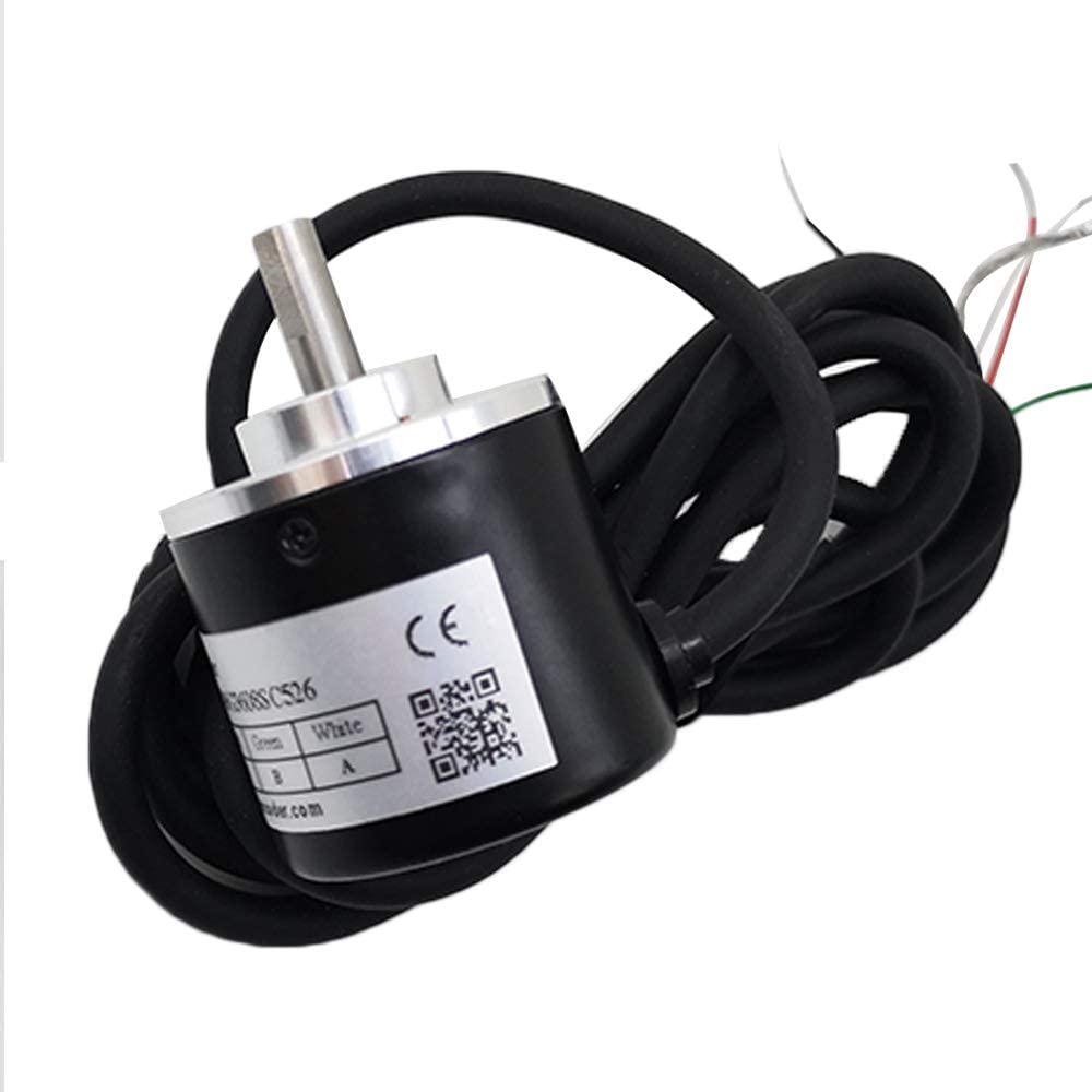 Incremental Rotary Encoder 600 PPR A B 90° Phase 5V-Voltage Output 6mm Solid Shaft