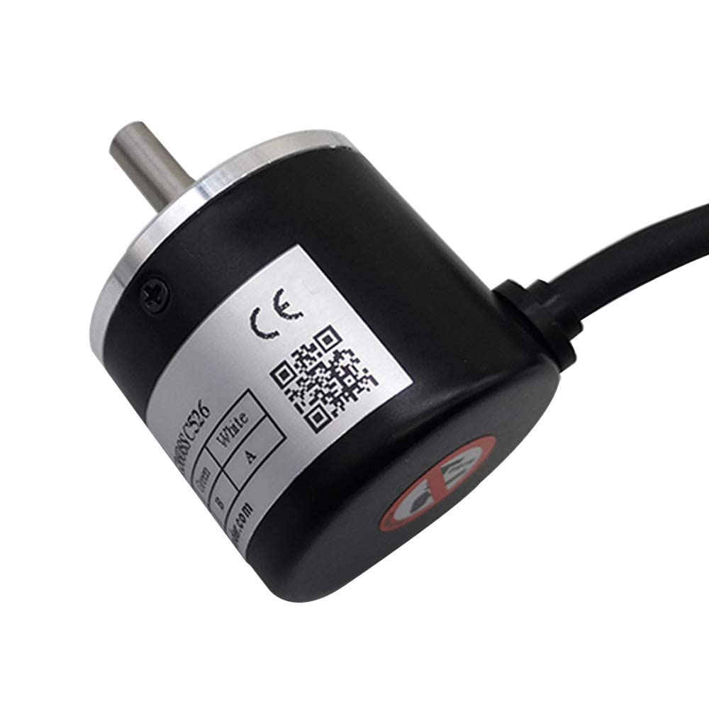 Incremental Rotary Encoder 600 PPR A B 90° Phase 5V-Voltage Output 6mm Solid Shaft