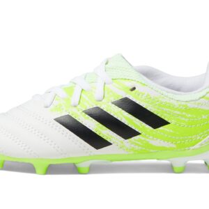 adidas Men's Copa 20.3 Firm Ground Soccer Shoe, Footwear White/Core Black/Signal Green, 7 M US