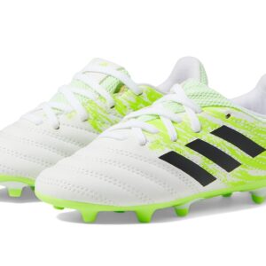 adidas Men's Copa 20.3 Firm Ground Soccer Shoe, Footwear White/Core Black/Signal Green, 7 M US