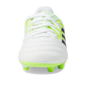 adidas Men's Copa 20.3 Firm Ground Soccer Shoe, Footwear White/Core Black/Signal Green, 7 M US