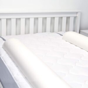 Regalo Double Sided Extra Long Toddler Bed Rail Bumper Foam Safety Guard for Bed, Bonus Kit, Includes Waterproof Cover and Reinforced Anchor Safety System, White