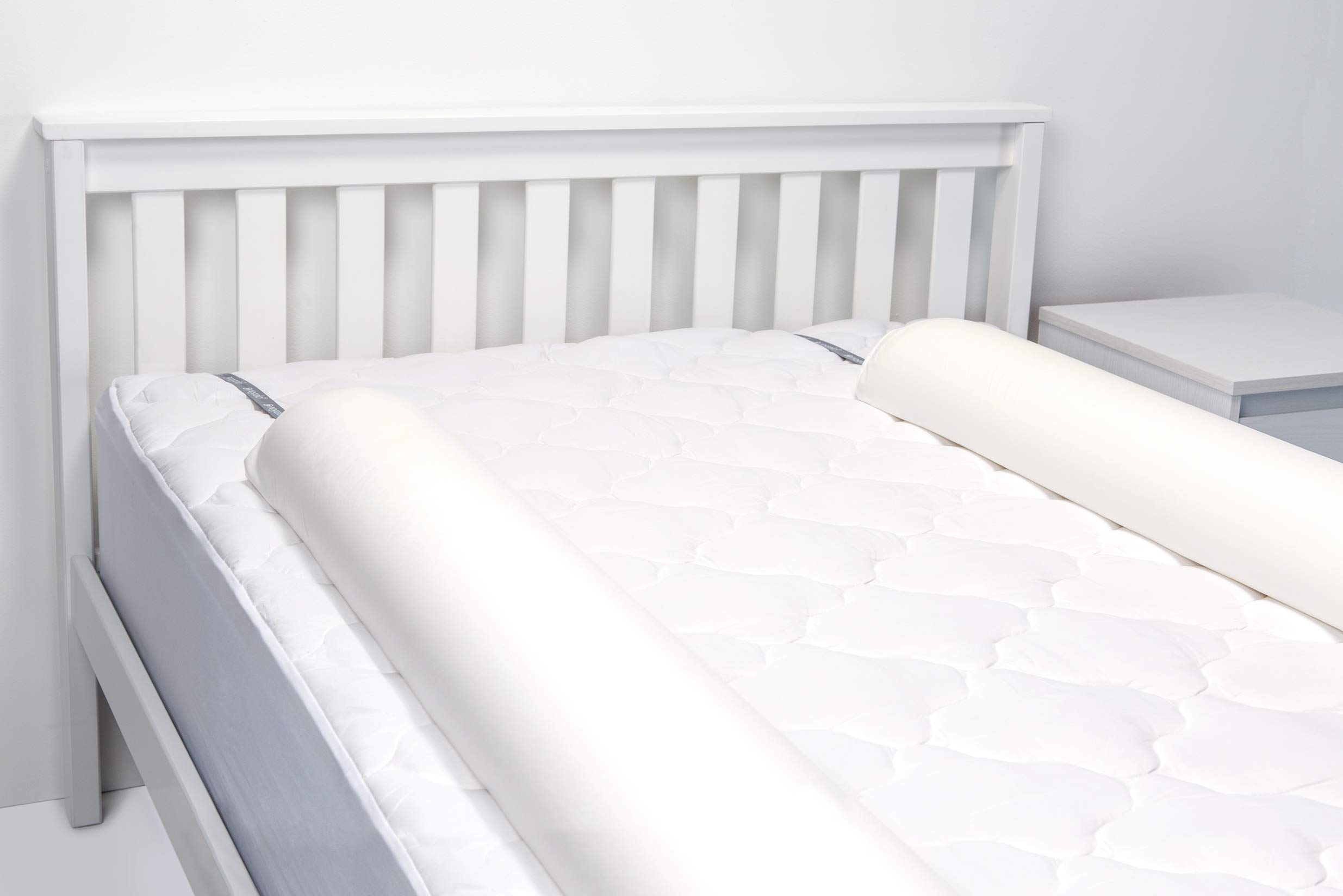 Regalo Double Sided Extra Long Toddler Bed Rail Bumper Foam Safety Guard for Bed, Bonus Kit, Includes Waterproof Cover and Reinforced Anchor Safety System, White