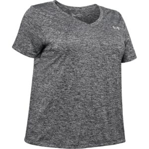 under armour ua tech twist v-neck 3x black