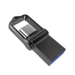 aiibe 128 gb usb c flash drive dual drive usb type-c thumb drive 128gb 128g usb-c drive - black