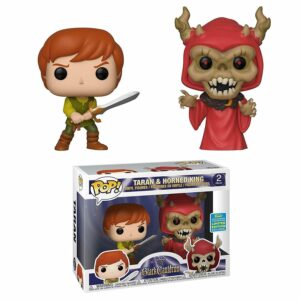 funko pop! disney: black cauldron - taran & horned king vinyl figure 2 pack, summer convention amazon exclusive, multicolor (40162)