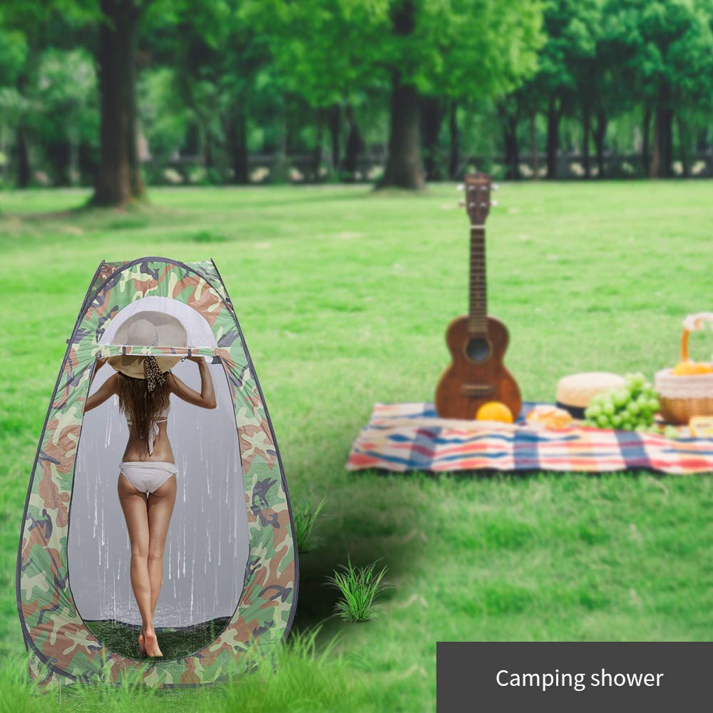 VINGLI Pop Up Tent Instant Portable Shower Tent Outdoor Privacy Toilet & Changing Room