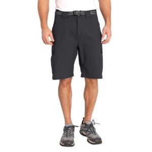 eddie bauer men's adventure trek shorts (dark charcoal, 36)