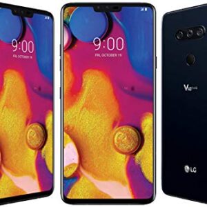 LG V40 ThinQ 64GB GSM Unlocked (AT&T/T-Mobile) 5-Camera Smartphone w/ 6.4 QHD+ Display - Aurora Black