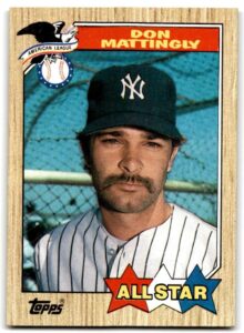 baseball mlb 1987 topps #606a don mattingly err as nm-mt yankees