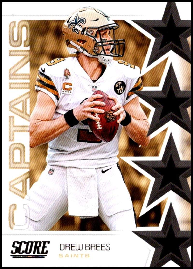 2019 Score Captains #2 Drew Brees Saints Football Card NM-MT