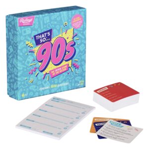 ridley’s that’s so 90’s trivia card game – quiz game for kids and adults – 2+ players – includes 1,000 unique questions – fun family game – makes a great gift