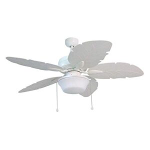 harbor breeze waveport 52-in white led indoor/outdoor ceiling fan with light kit (5-blade)