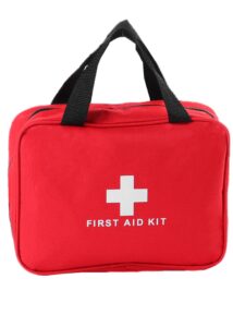 paxlamb first aid bag first aid kit empty medical storage bag red trauma bag for emergency first aid kits car workshop cycling outdoors (red 1pc)