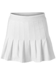 lucky in love long retro pleated skirt (white, small)