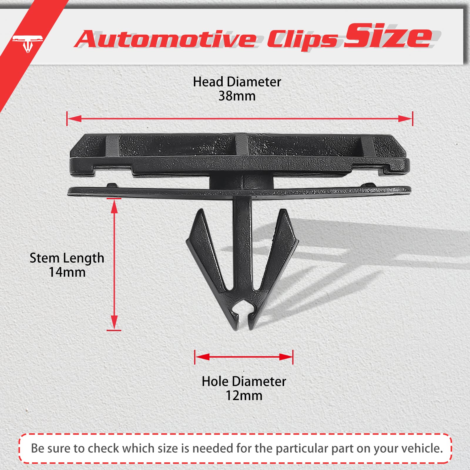 OTUAYAUTO 30PCS Fender Flare Clip - Rocker Moulding Clip Replacement for Jeep Wrangler JK & Unlimited JK 2007-2019, Replace OEM: 68039280-AA