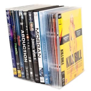 Tarifold DVD Protective Sleeve for DVD Storage with Binder Holes, Closing Flap, and Space for Cover - 100/Pack (10282)