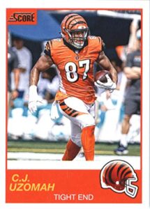 2019 score #96 c.j. uzomah bengals nfl football card nm-mt