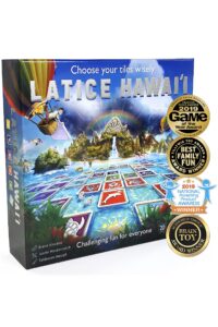 latice hawaii strategy board game - the multi-award-winning smart new family board game for 2 players, intelligent fun for creative people.