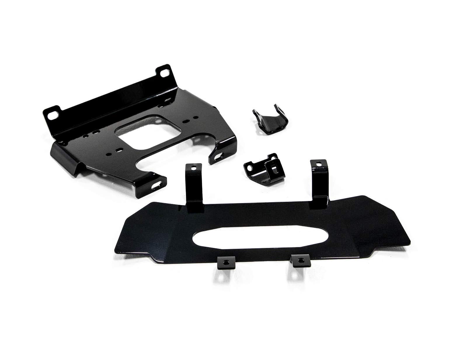 SuperATV.com Winch Mounting Plate for 2019-2021 Polaris RZR XP Turbo/XP 4 Turbo | Polaris RZR Winch Mount Compatible with Many OEM and Aftermarket Winches | No Drilling Required