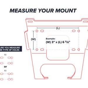 SuperATV.com Winch Mounting Plate for 2019-2021 Polaris RZR XP Turbo/XP 4 Turbo | Polaris RZR Winch Mount Compatible with Many OEM and Aftermarket Winches | No Drilling Required