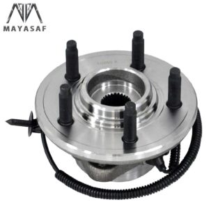 MAYASAF 515050 Front Wheel Hub Bearing Assemblies [5 Lugs w/ABS] Fit 2002-05 for Ford Explorer (4-Sport Utility RWD/4WD), 2003-05 for Lincoln Aviator, 2002-05 for Mercury Mountaineer