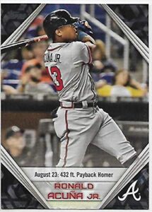 2019 topps star players highlights baseball #ra-14 ronald acuna jr. atlanta braves official mlb trading card by topps