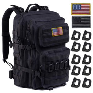 r.sasr black tactical backpack, military backpack, molle backpack.(black-01)